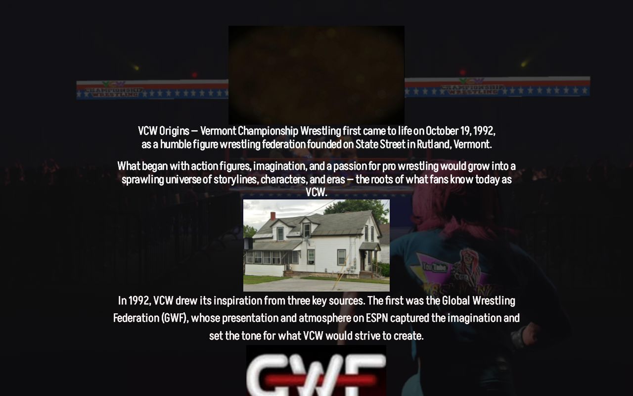 VCW Home page
